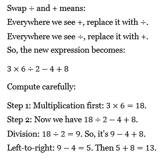 Which two signs should be interchanged to correct the given equation? 3 ...