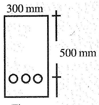A simply supported beam having clear span 5 m, support width 300 mm ...